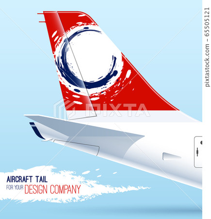 Airplane tail. template for your design....-插圖素材 [65505121] - PIXTA圖庫