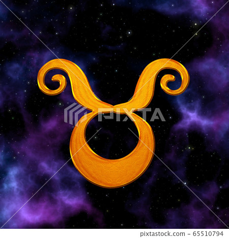 Golden taurus zodiac symbol - Stock Illustration [65510794] - PIXTA