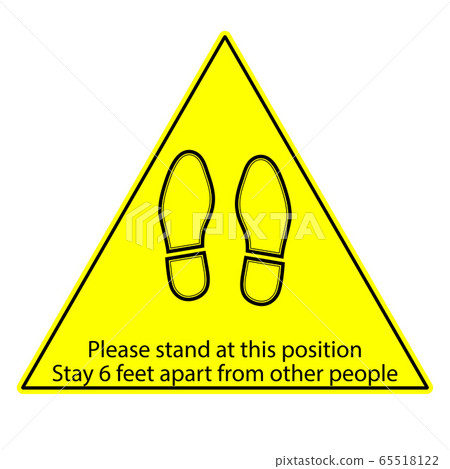 No Feet Allowed Sign
