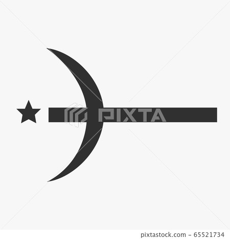 Combination of Crescent with Cross religious-插圖素材 [65521734] - PIXTA圖庫