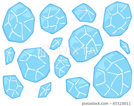 Hand drawn illustration of crushed ice - Stock Illustration [65528011 ...