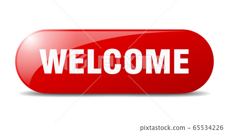 welcome button. welcome sign. key. push button. - Stock Illustration ...