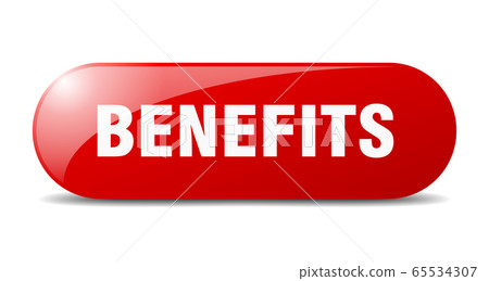benefits button. benefits sign. key. push button. - Stock Illustration ...