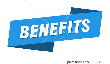 benefits banner template. benefits ribbon label - Stock Illustration ...