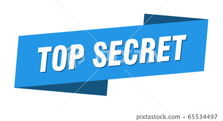 top secret banner template. top secret ribbon - Stock Illustration ...