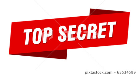 top secret banner template. top secret ribbon - Stock Illustration ...