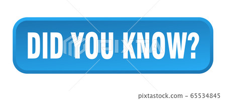did you know button. did you know square 3d push - Stock Illustration ...
