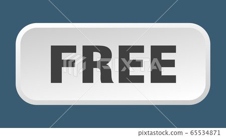 free button. free square 3d push button-插圖素材 [65534871] - PIXTA圖庫