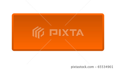 blank button. blank square orange push button - Stock Illustration ...