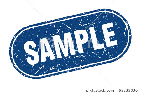 sample sign. sample grunge blue stamp. Label - Stock Illustration ...