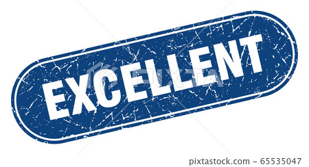 excellent sign. excellent grunge blue stamp. Label-插圖素材 [65535047 ...