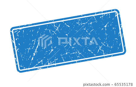 blank stamp. blank vintage blue label. Sign - Stock Illustration ...