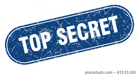 top secret sign. top secret grunge blue stamp. - Stock Illustration ...