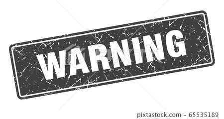 warning stamp. warning vintage gray label. Sign - Stock Illustration ...