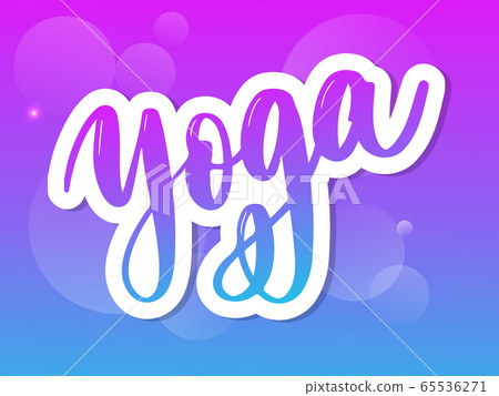 Yoga studio concept logo design. Elegant hand - Stock Illustration ...