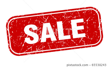 sale stamp. sale square grungy red sign. - Stock Illustration [65538243 ...