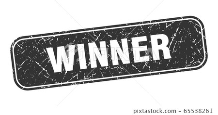 winner stamp. winner square grungy black sign. - Stock Illustration ...