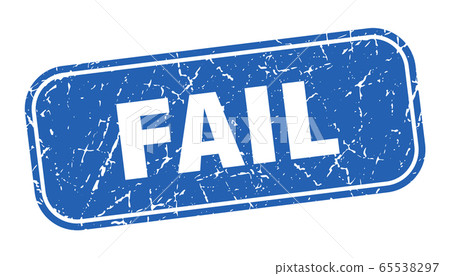 fail stamp. fail square grungy blue sign. - Stock Illustration ...