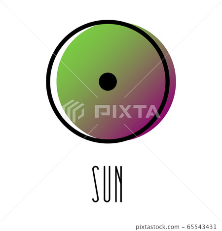 Planet astro symbol, sign-插圖素材 [65543431] - PIXTA圖庫
