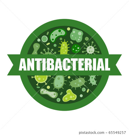 antibacterial sign flat style illustration - Stock Illustration ...