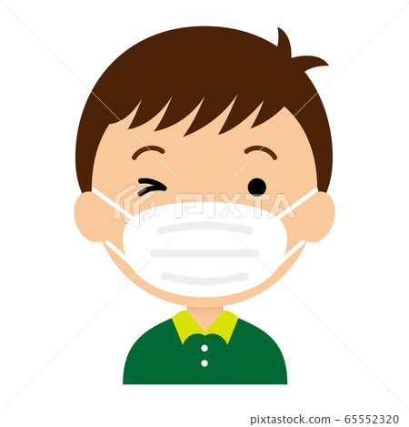 Boy wearing a mask - Stock Illustration [65552320] - PIXTA