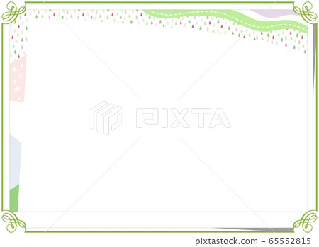 green frame for text on white background... - Stock Illustration ...