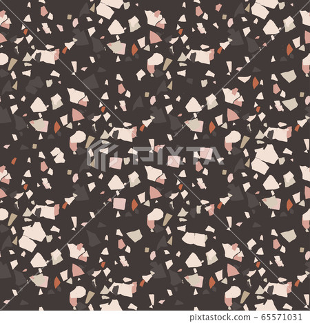 Vector abstract terazzo seamless pattern. - Stock Illustration ...