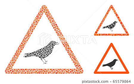 Rugged Bird Warning Icon Collage - Stock Illustration [65579864] - PIXTA