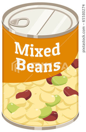 Mixed beans can - Stock Illustration [65580274] - PIXTA