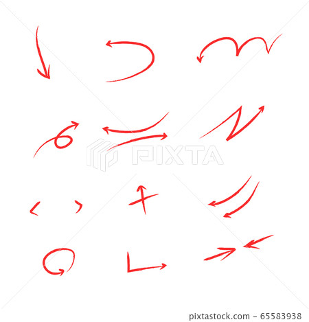 Hand drawing handwriting & symbols - Stock Illustration [65583938] - PIXTA