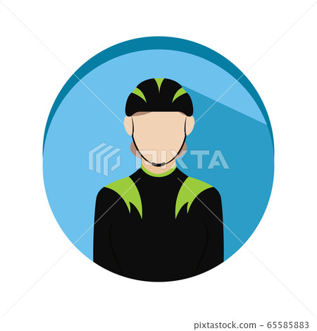 Isolated cyclist icon - Stock Illustration [65585883] - PIXTA