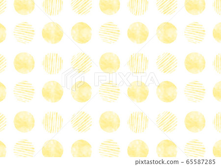 Circle_Pattern_Yellow_Watercolor - Stock Illustration [65587285] - PIXTA