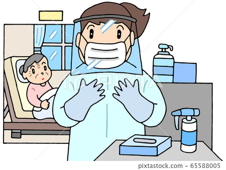 Infection control at medical institutions - Stock Illustration ...