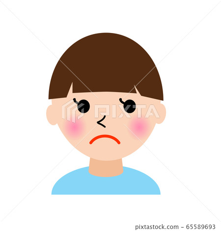Boy face front illustration - Stock Illustration [65589693] - PIXTA
