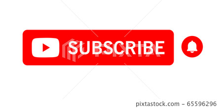 Subscribe icon shape sign. Red button subscribe... - Stock Illustration ...