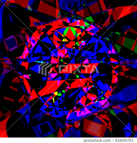 Bright multichrome poligonal mosaics... - Stock Illustration [65600701 ...