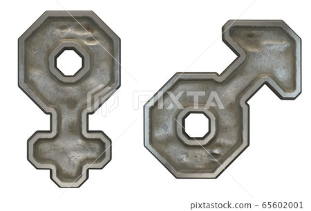 Set of symbols female and male made of... - Stock Illustration ...