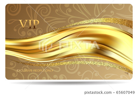 Luxury vip gold card - Stock Illustration [65607049] - PIXTA
