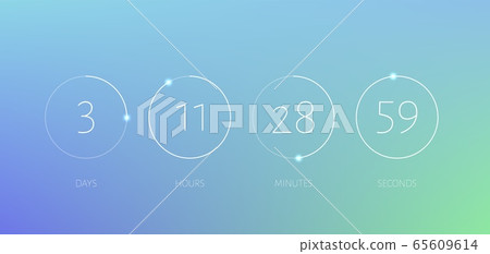 Countdown timer. Circle counter. Vector time... - Stock Illustration ...