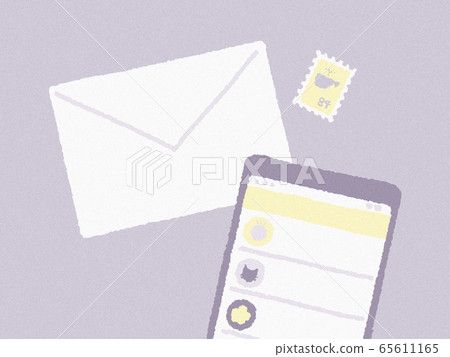 Hand drawn style letter contact illustration - Stock Illustration ...