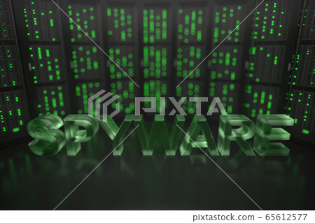 SPYWARE text on server room background.... - Stock Illustration ...