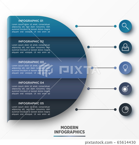 Vector 3D infographic template for presentation. - Stock Illustration ...