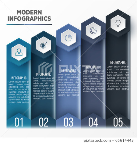 Vector 3D infographic template for presentation. - Stock Illustration ...