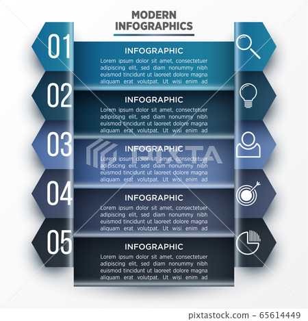 Vector 3D infographic template for presentation. - Stock Illustration ...