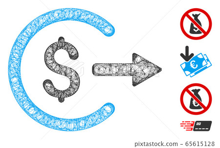 Cash Out Web Vector Mesh Illustration - Stock Illustration [65615128 ...