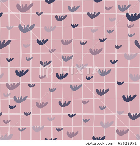 Cute abstract shape seamless pattern on line - Stock Illustration ...