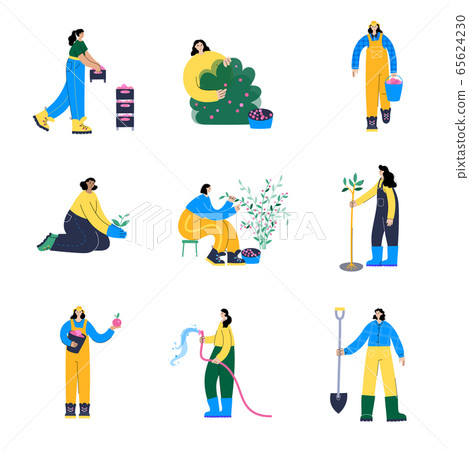 Garden work concept vector - Stock Illustration [65624230] - PIXTA