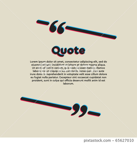 Vector template a creative quote bracket lines-插圖素材 [65627010] - PIXTA圖庫