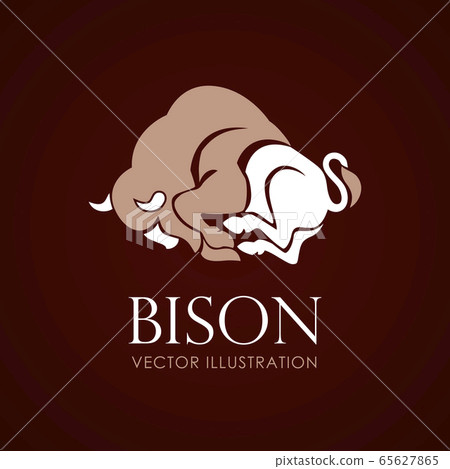 bison sign logo emblem - Stock Illustration [65627865] - PIXTA