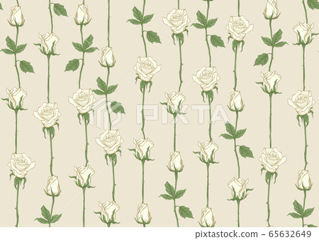 White roses seamless pattern, background. - Stock Illustration ...